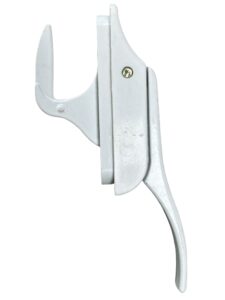 Single point locking handle, white | Chinook Glass